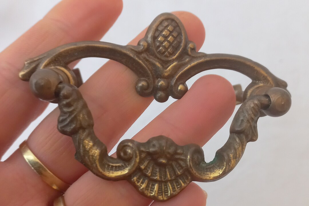 4-piece Set Rare Vintage Italian Handles Antique Brass Antique ...
