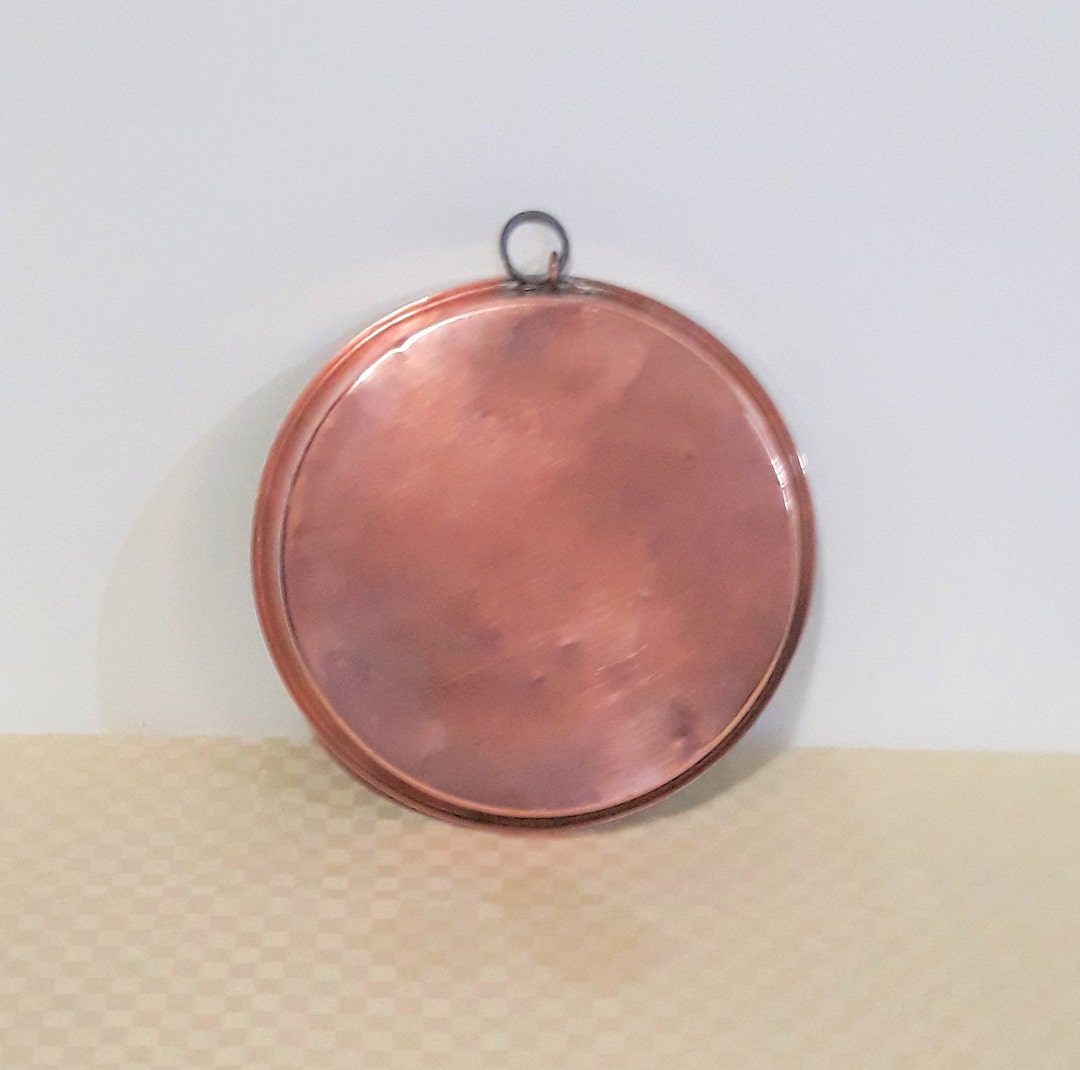 Large Copper Frying Pan Copper Baking Pan 33cm Diameter Vintage Italy ...