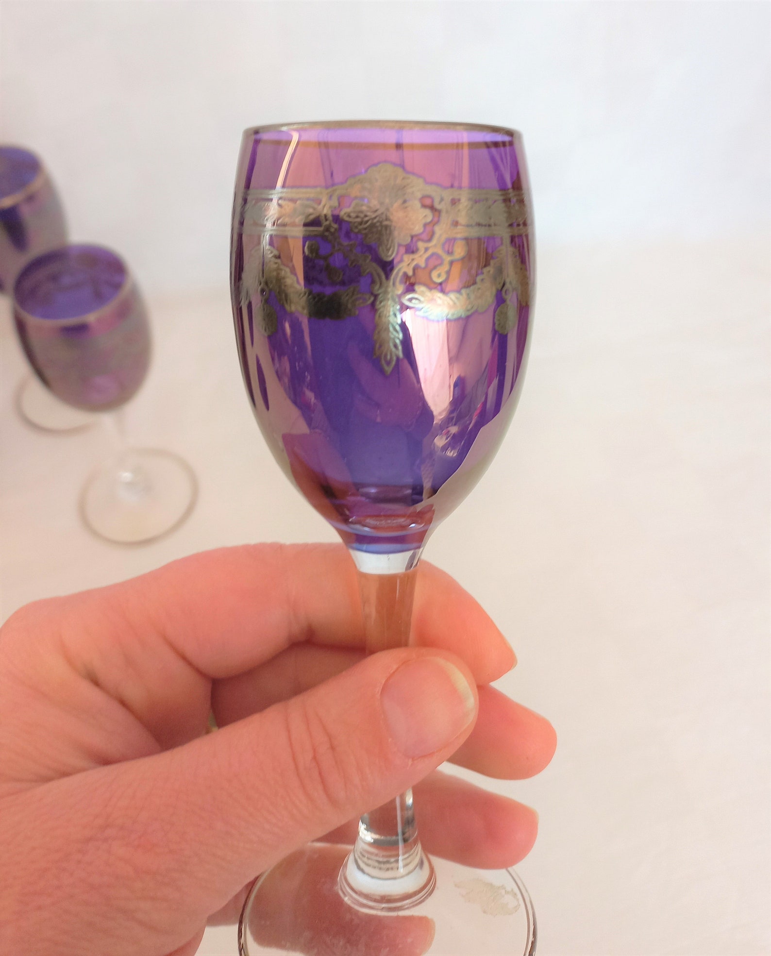 Rare timon Glass 1950s Glass Service Bottle - Etsy