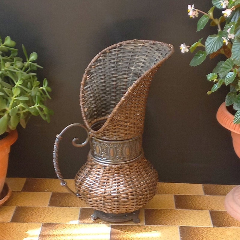 Wicker Jug - Etsy