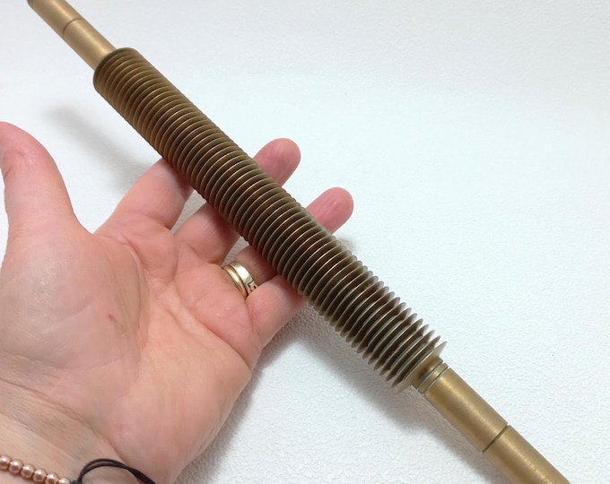Antique Brass Rolling Pin, Italian Tradition, Rare Collectible Brass ...