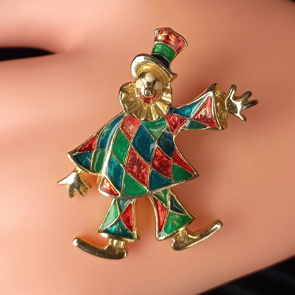 Italian Clown Brooch - Etsy
