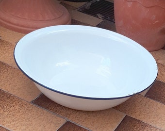Large Enamel Basin | Etsy