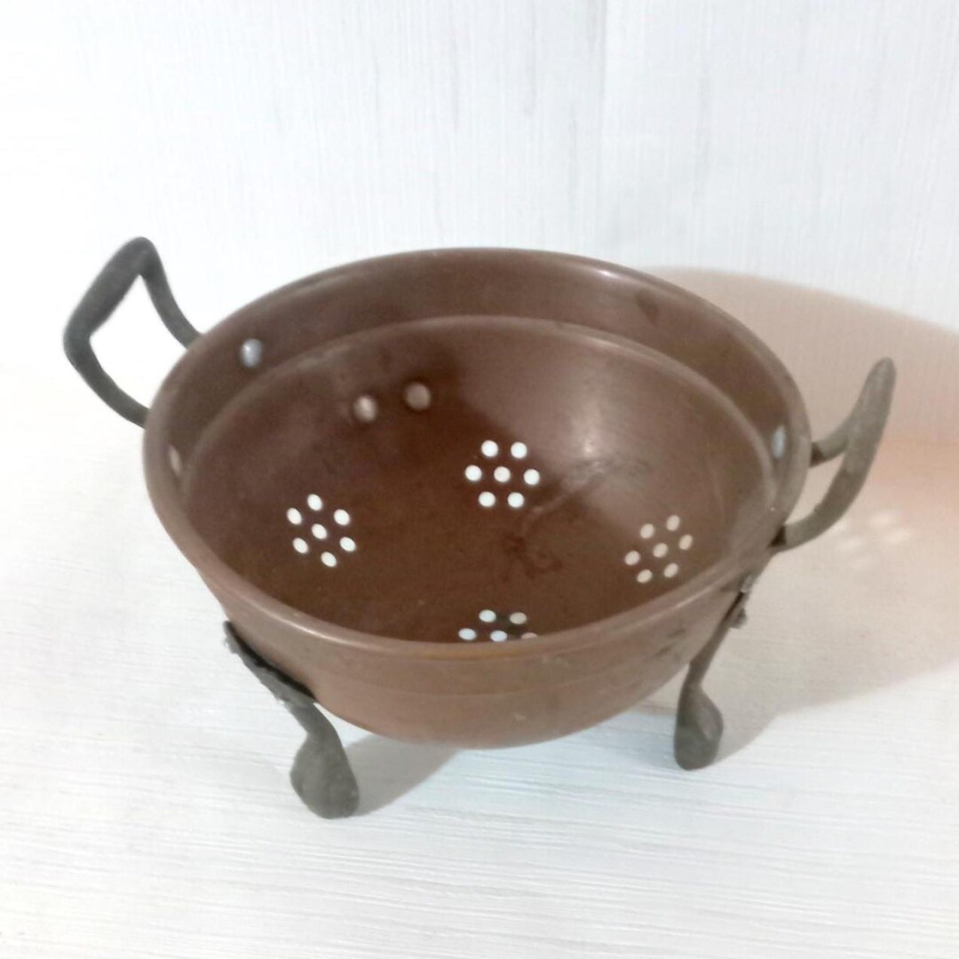 Rare Small Copper Colander Vintage Italy Copper Hanging Decorations ...