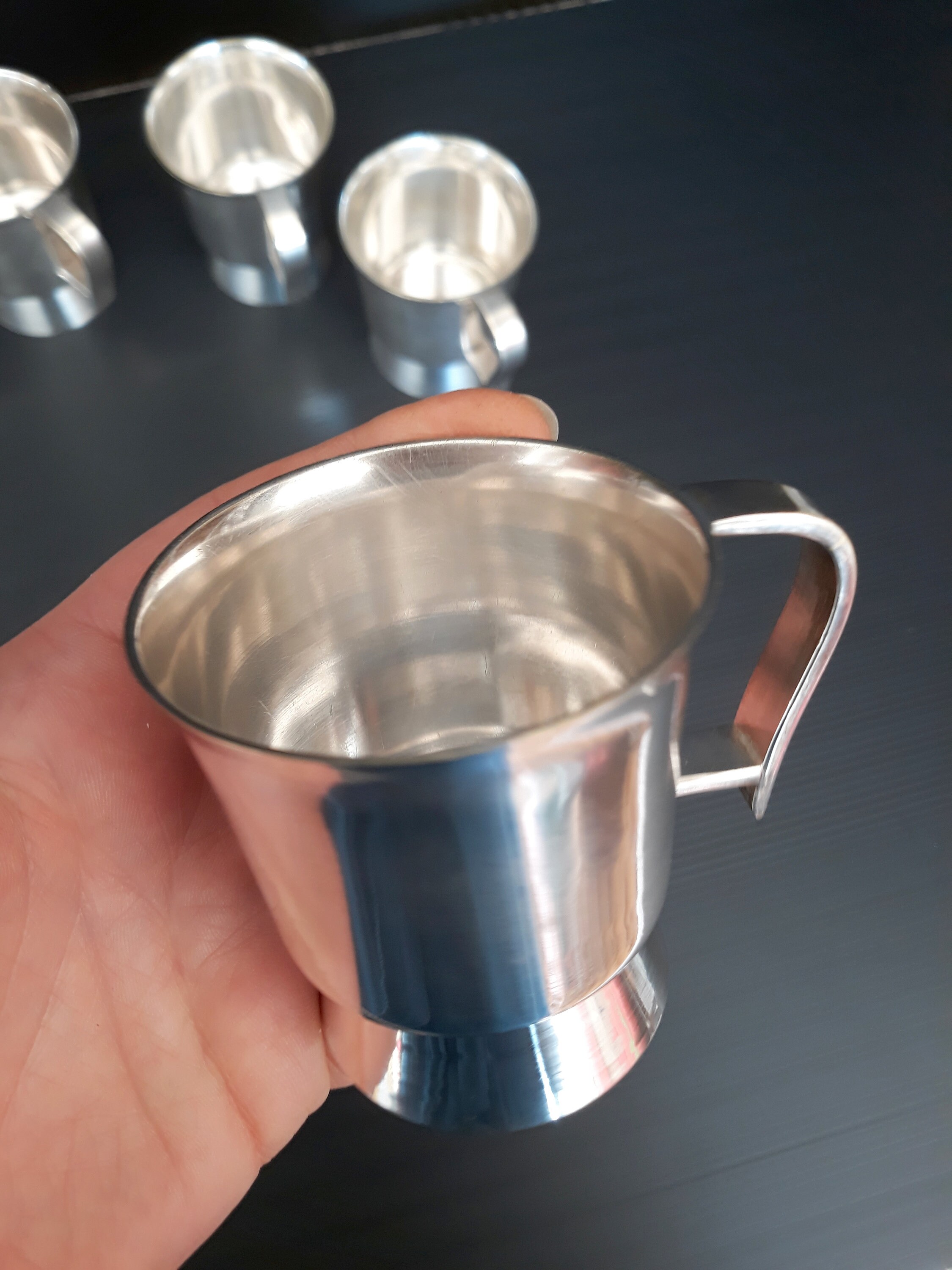 Rare 1940s Saletti Milano coffee set 6 cups Brass | Etsy