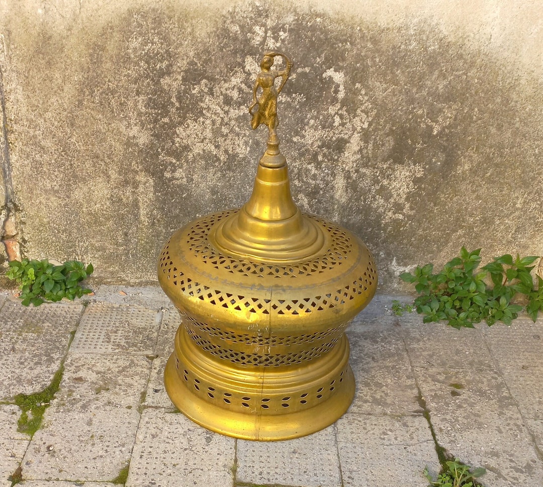 Rare Large Brass Bell Handmade Bell for the Brazier Old Clothes Dryer ...