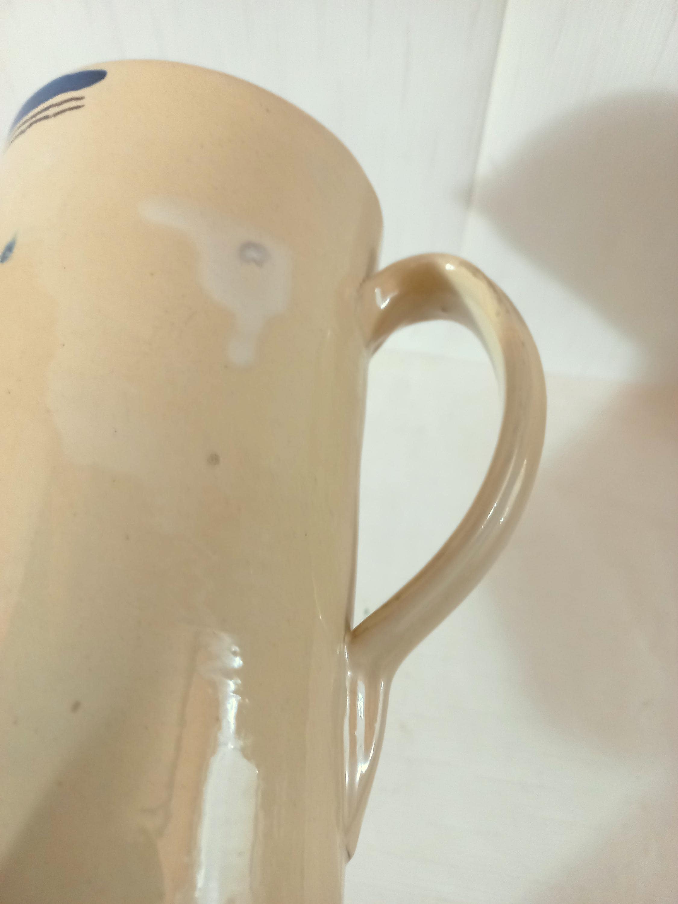 Terracotta Jug Ancient Glazed Majolica Rooster Ceramics Artistic ...