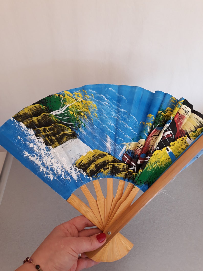 Hand Fan Bamboo Fan Lady Fan Women Accessories Vintage Fan | Etsy