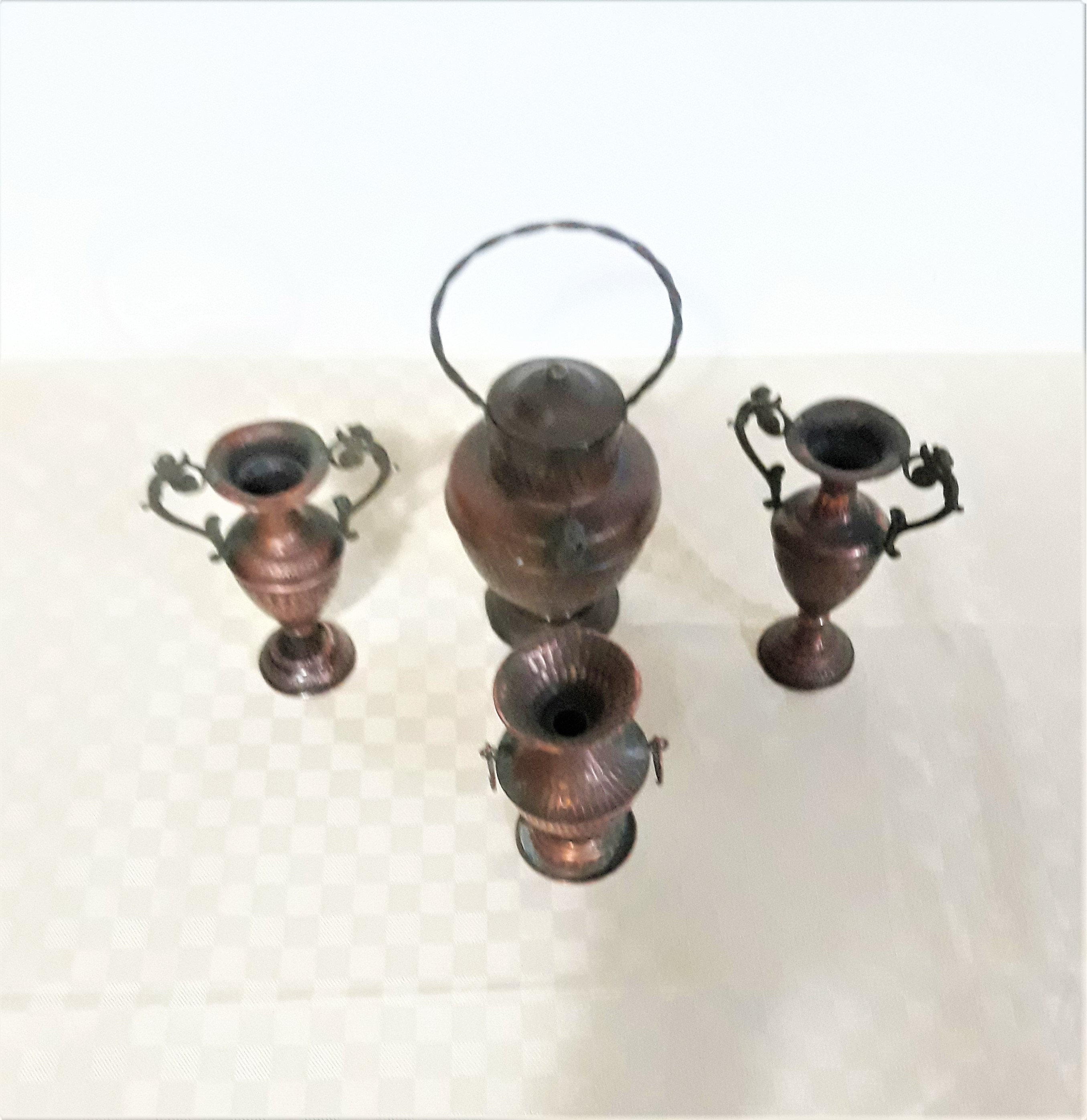 Copper vases Copper miniatures Vintage Italy Copper and brass | Etsy