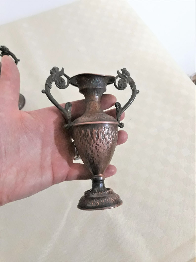 Copper Vases Copper Miniatures Vintage Italy Copper and Brass - Etsy