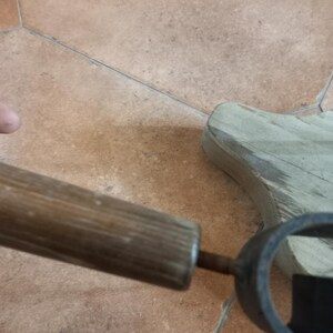 Old Horizontal Ham Clamp for Ham Appreciators Very Rusty Wood and ...