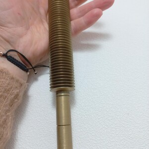 Antique Brass Rolling Pin, Italian Tradition, Rare Collectible Brass ...