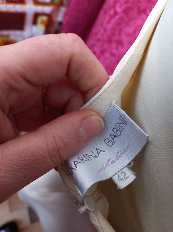 Ceremony dress with straps Italian signed "Marina Bab… - Gem