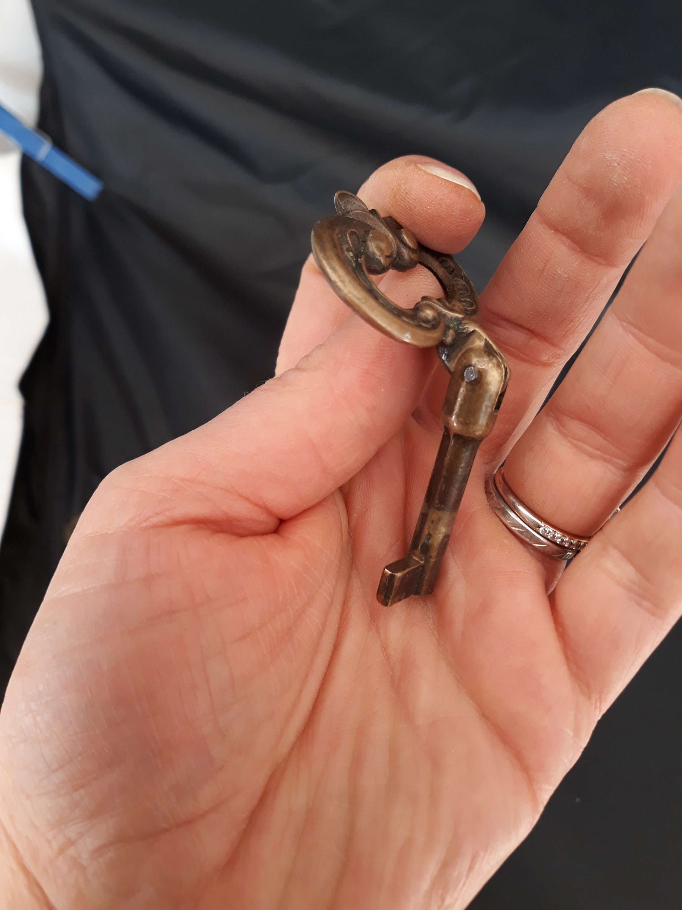 Rare 1950s Vintage Italy collectible skeleton key ornate | Etsy