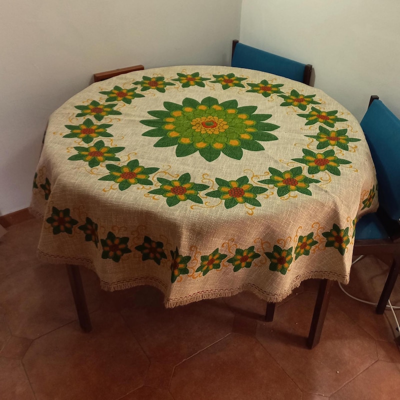 Jute Tablecloth - Etsy