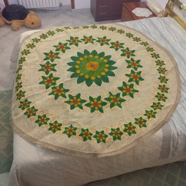 Jute Tablecloth - Etsy