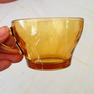 Tea Cups Cups Set 6 Pieces Caramel Glass Large Cups Tea Service ...
