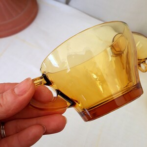 Tea Cups Cups Set 6 Pieces Caramel Glass Large Cups Tea Service ...