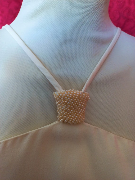 Ceremony dress with straps Italian signed "Marina Bab… - Gem