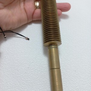 Antique Brass Rolling Pin, Italian Tradition, Rare Collectible Brass ...