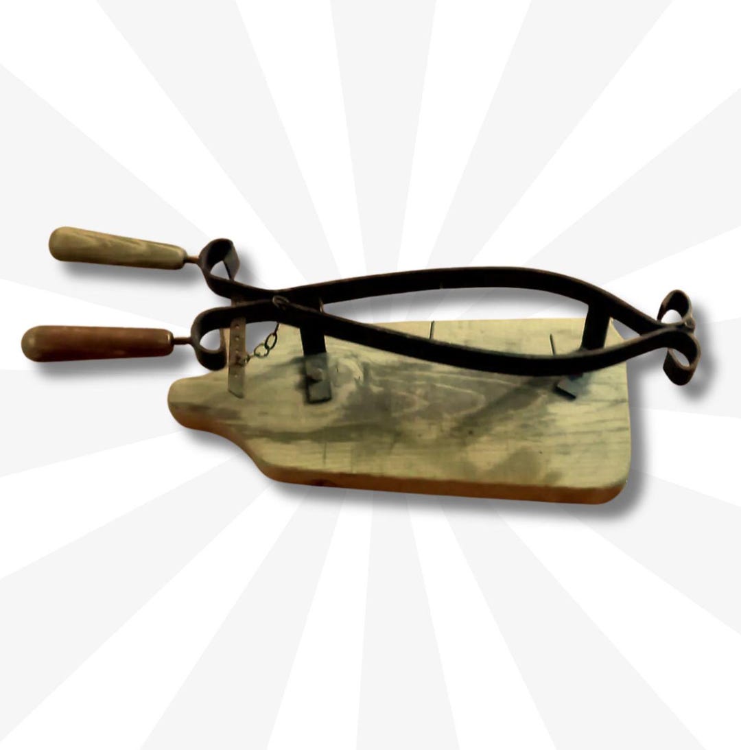 Old Horizontal Ham Clamp for Ham Appreciators Very Rusty Wood and ...