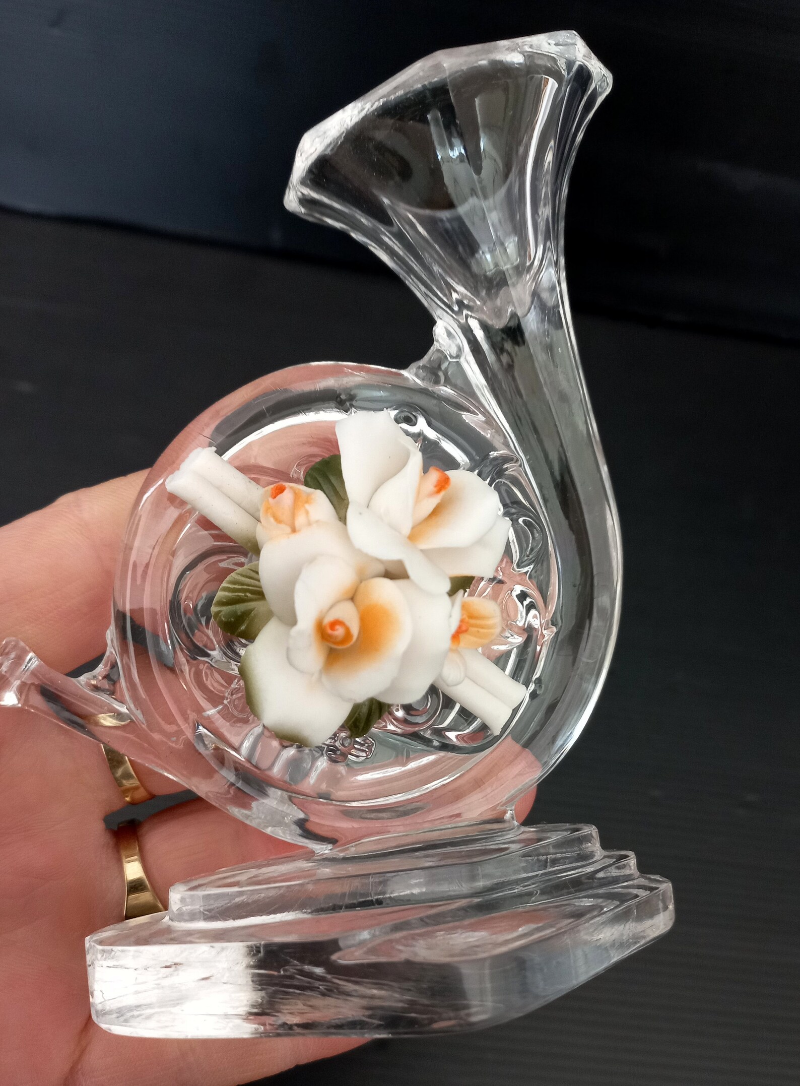 Collectible Trombone Murano Glass Capodimonte Porcelain Art - Etsy