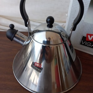 Vev Vigano Kettle Inox 2l Tea Kettle in Stainless Steel Vintage 1980s ...
