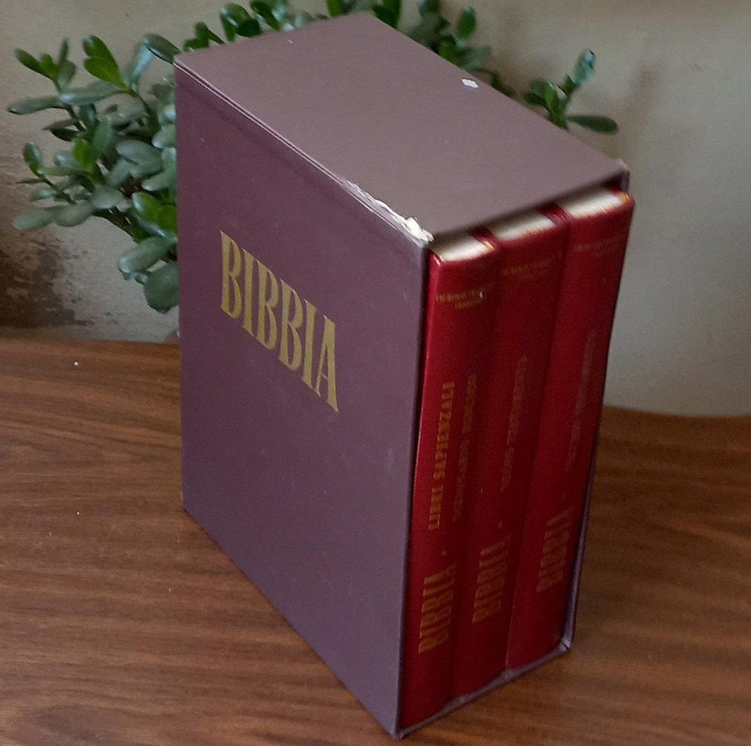 Large Very Heavy Illustrated Bible 1970s Collectible Three Volumes Old ...