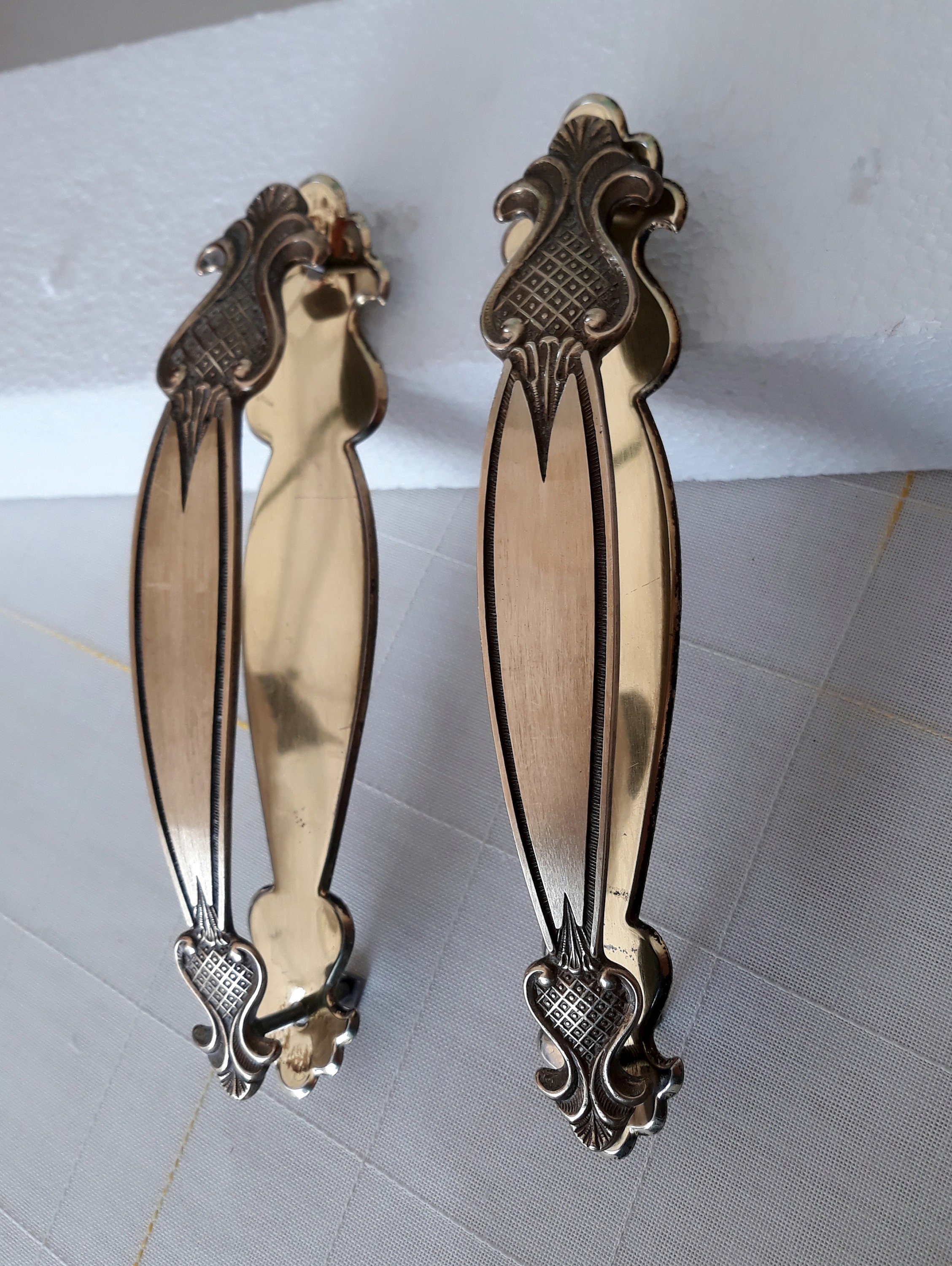 Rare handles for drawers Handles in decorated brass Drawer | Etsy