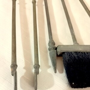 Small Heavy Brass Fireplace Cleaning Set Without Support Fireplace ...