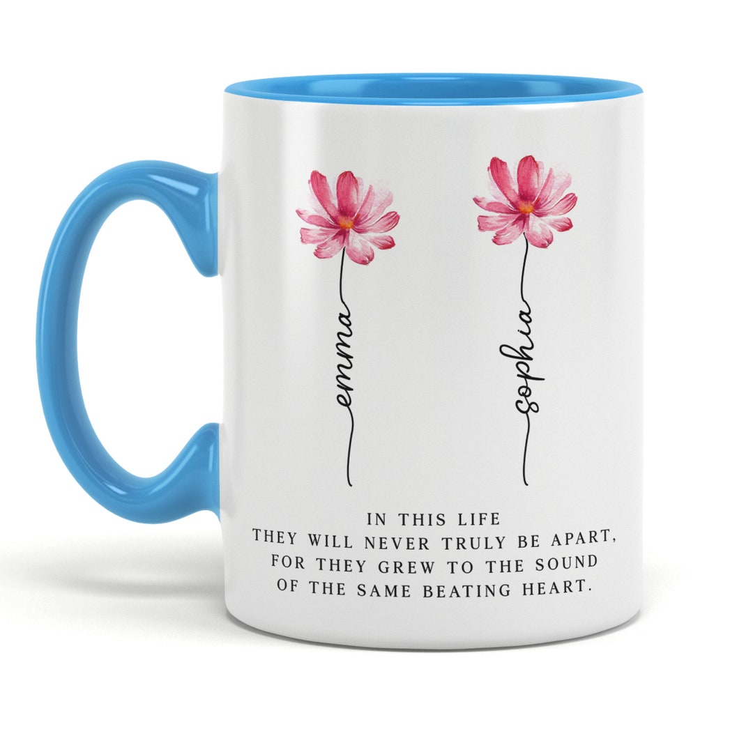 Personalized Twin Coffee Mug, Twin Gift, Twin Quote, Twin Sisters Gift ...