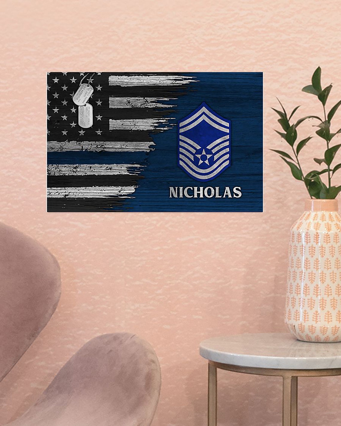 Personalized Custom Name US Air Force Officer Poster,insignia Rank US ...