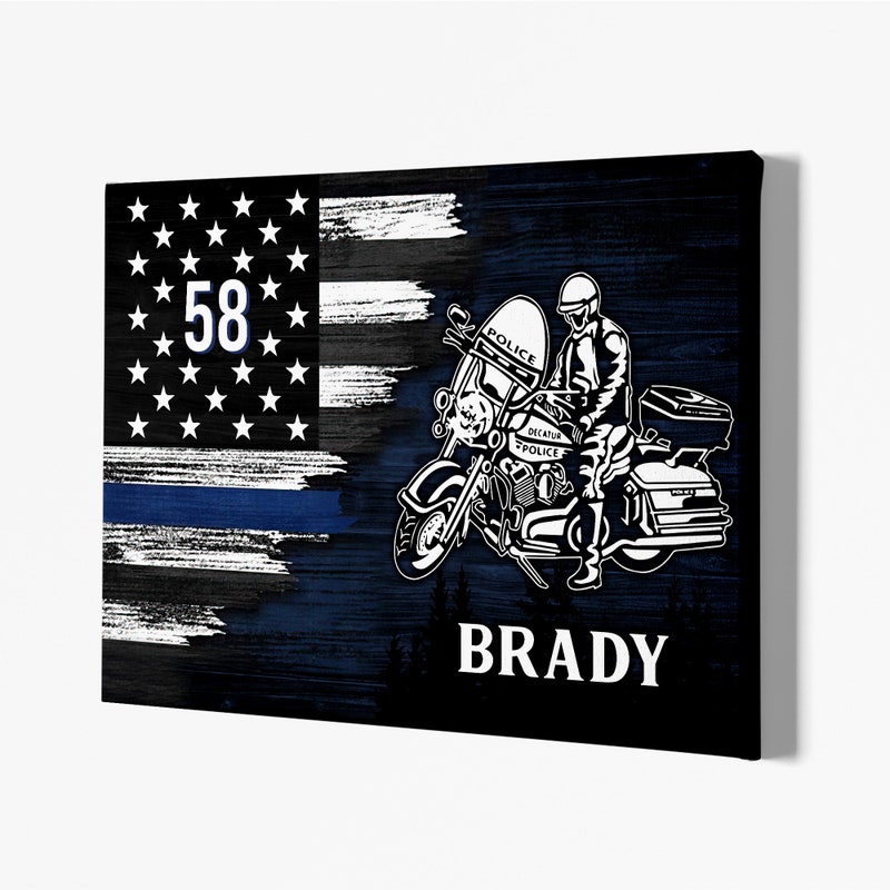 Thin Blue Line Poster - Etsy