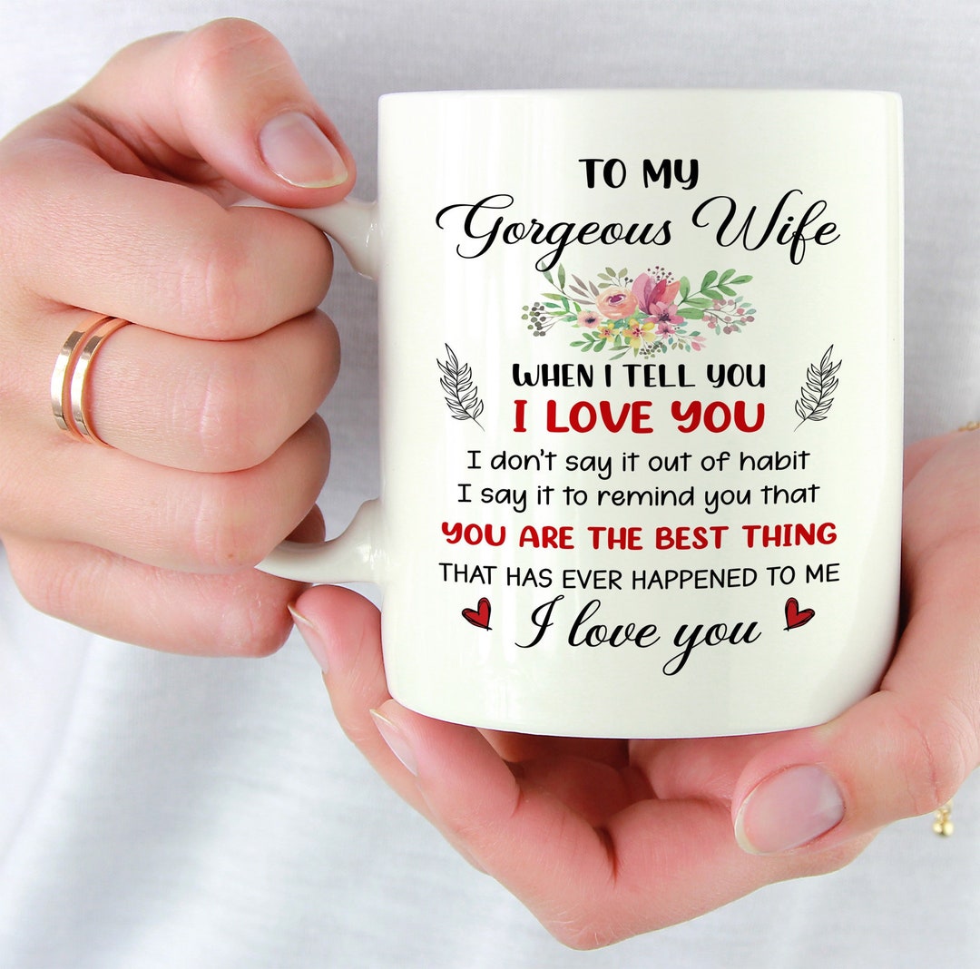 To My Gorgeous Wife Mug, Wife Valentines Day Gift for Her, Wife ...