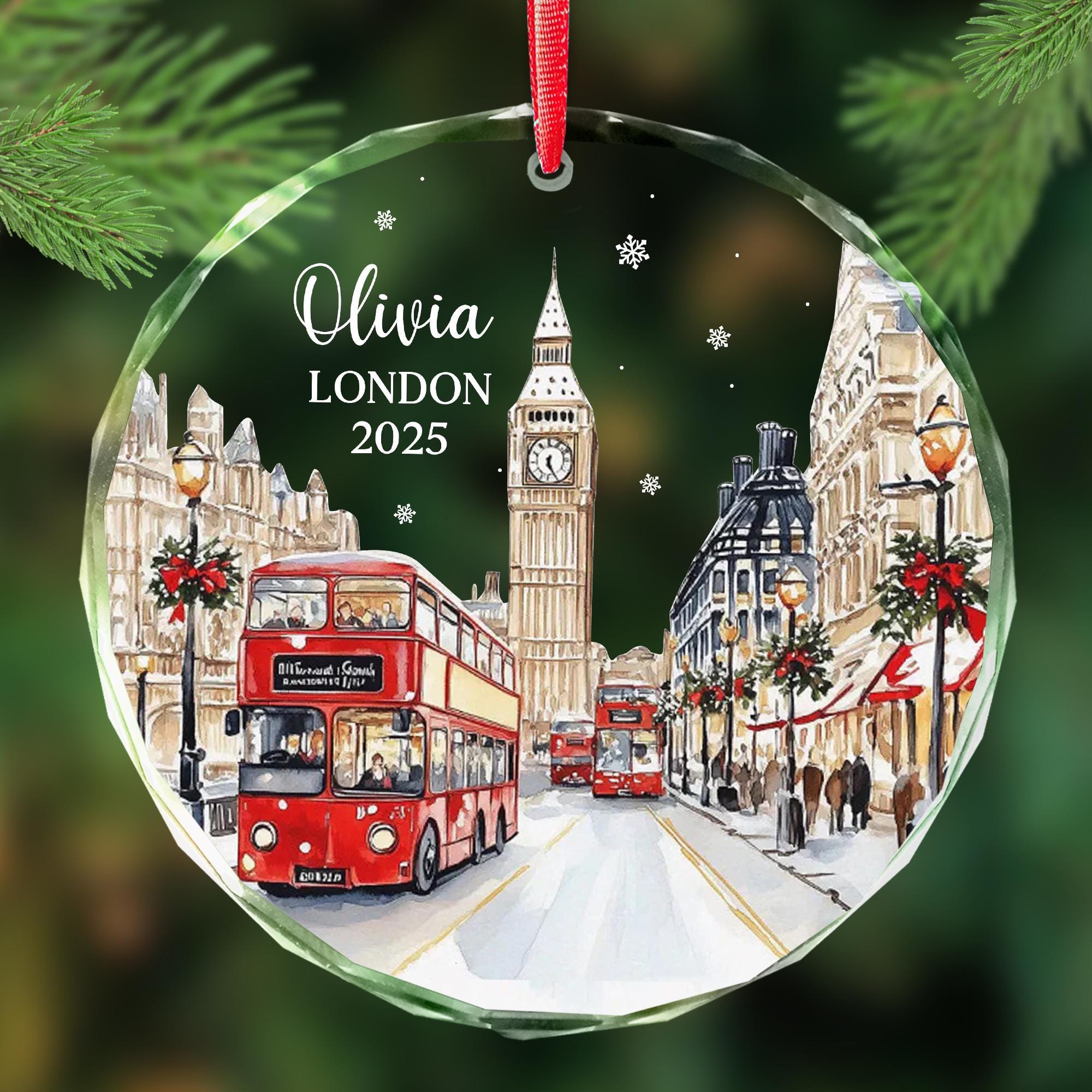 Travel Gifts, London Ornament, London Christmas Ornament, London ...