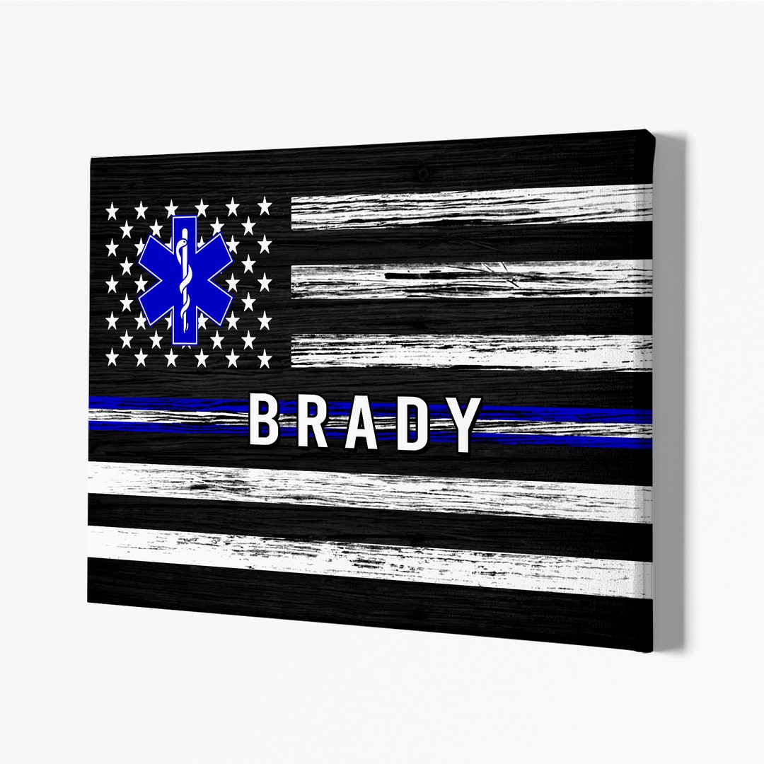 Custom Rod of Asclepius Poster, Personalized EMS EMT Paramedic Canvas ...