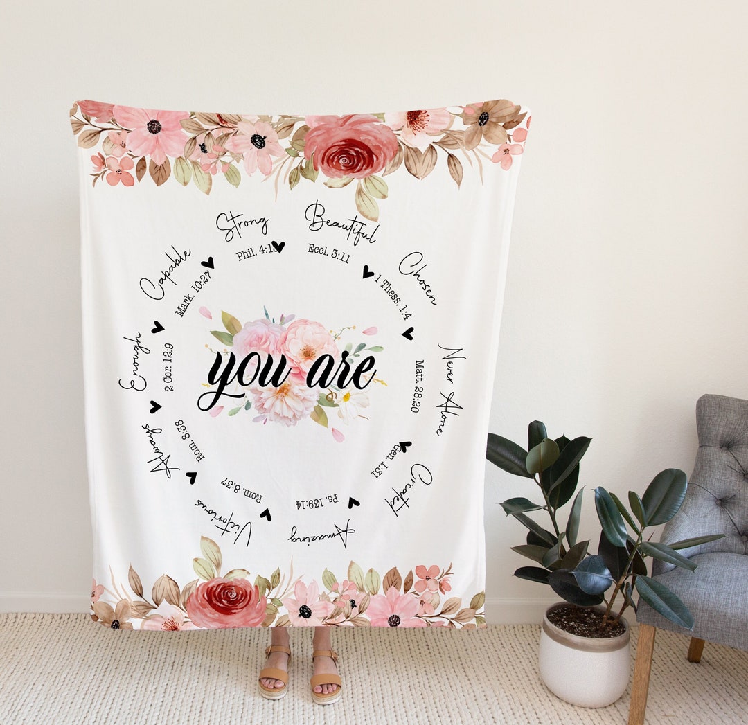 You Are Inspiration Blanket, Bible Verse Throw Blanket, Christian ...