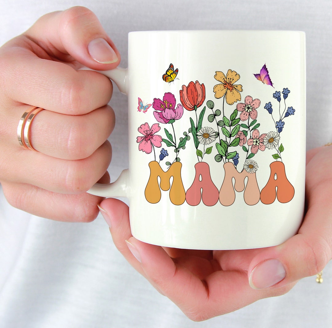 Month Flower Mug Design, Mama Mug, Gift Ideas for Mum, Mother, Mothers ...