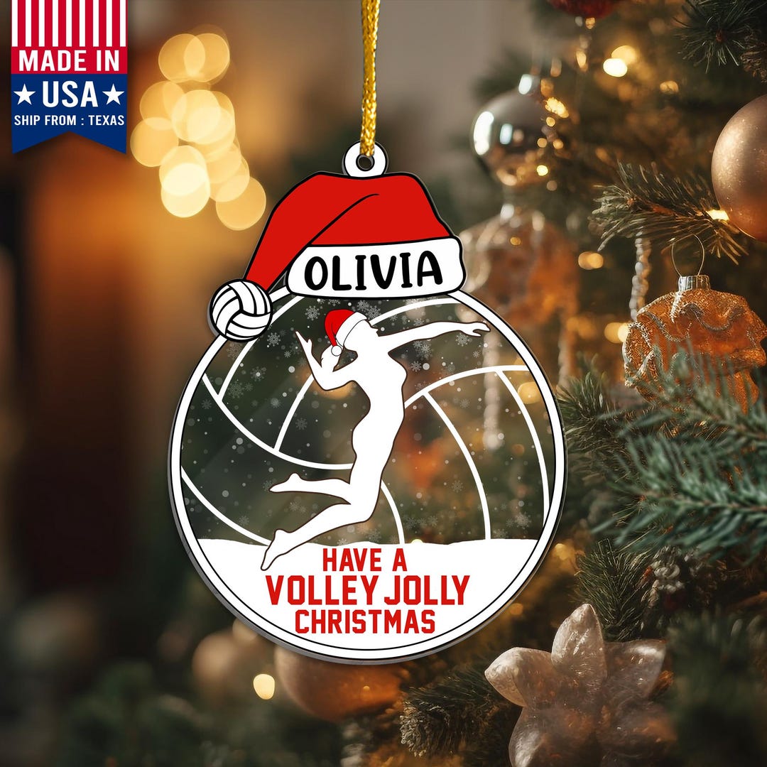 Volleyball Gifts, Personalized Volleyball Ornament, Volleyball Gifts ...