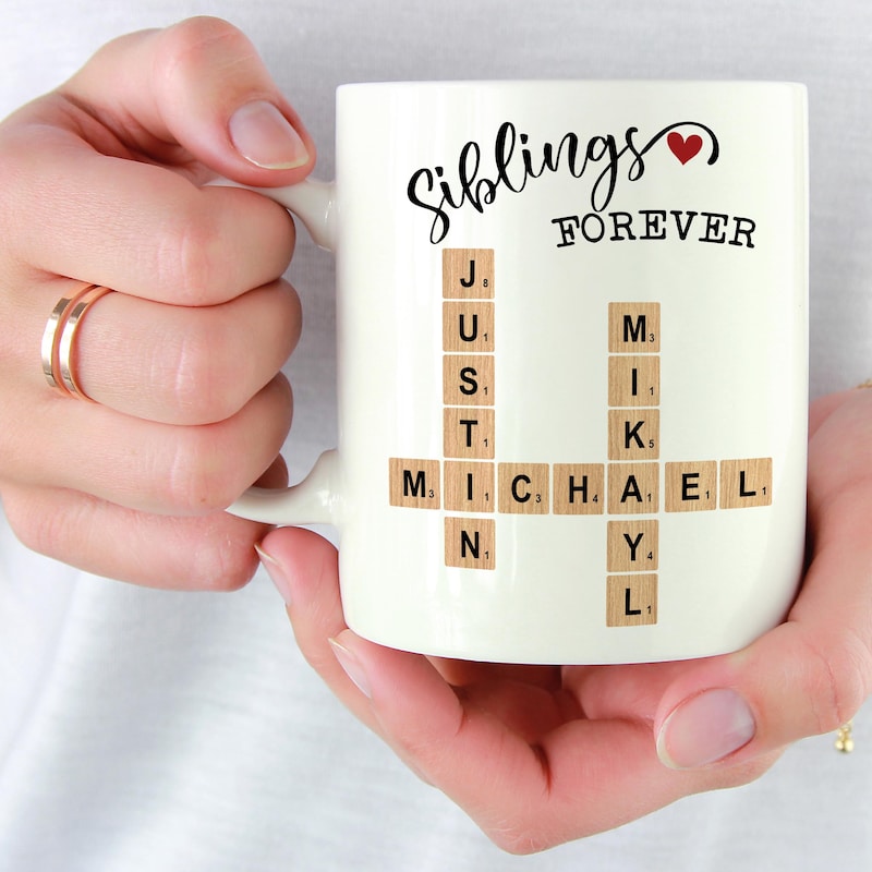 Family Name Scrabble Mug - Etsy