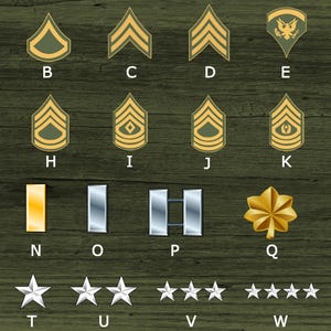 Custom Name Army Insignia Rank US Poster,personalized US Military ...