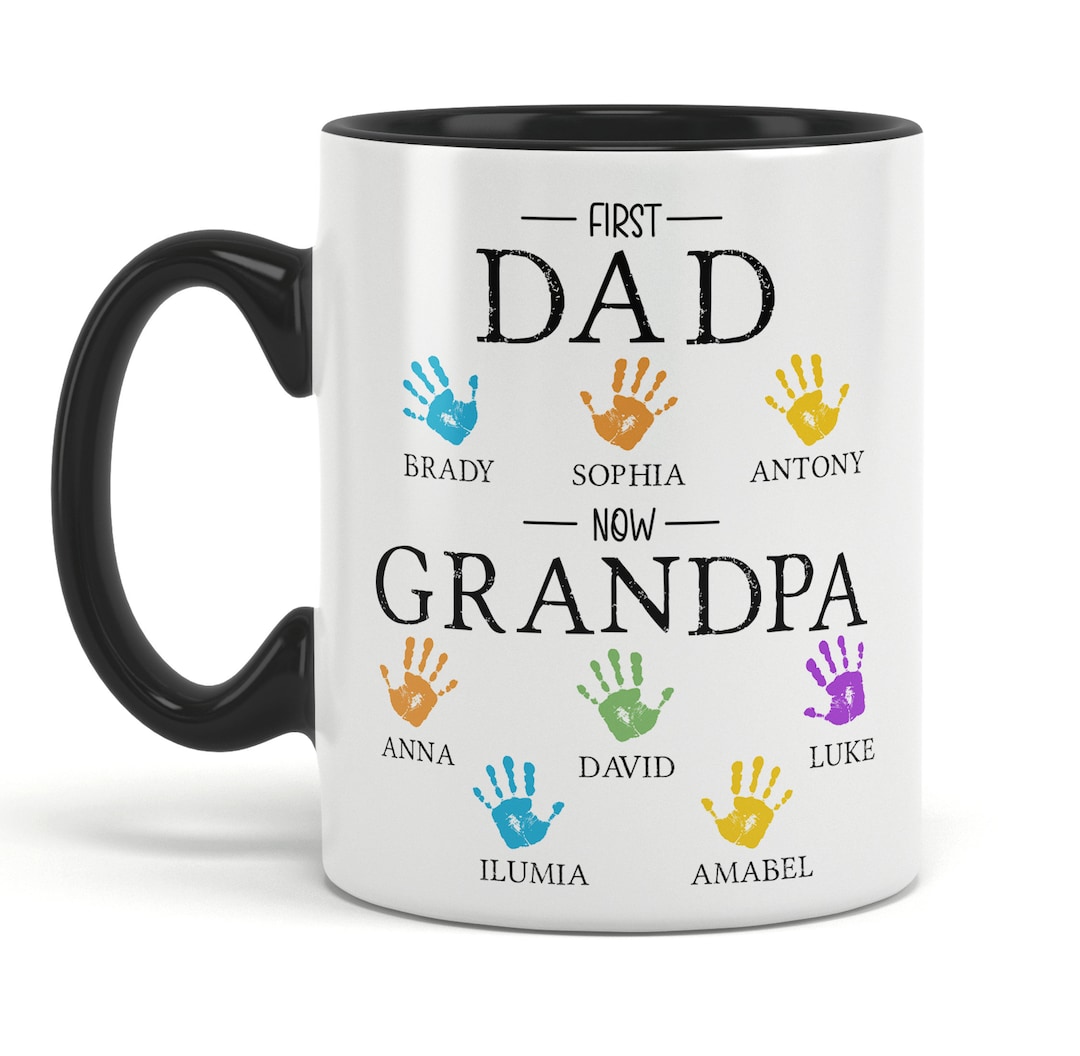 Father's Day Gifts for Grandpa, First Dad Now Grandpa, Grandpa Gifts ...