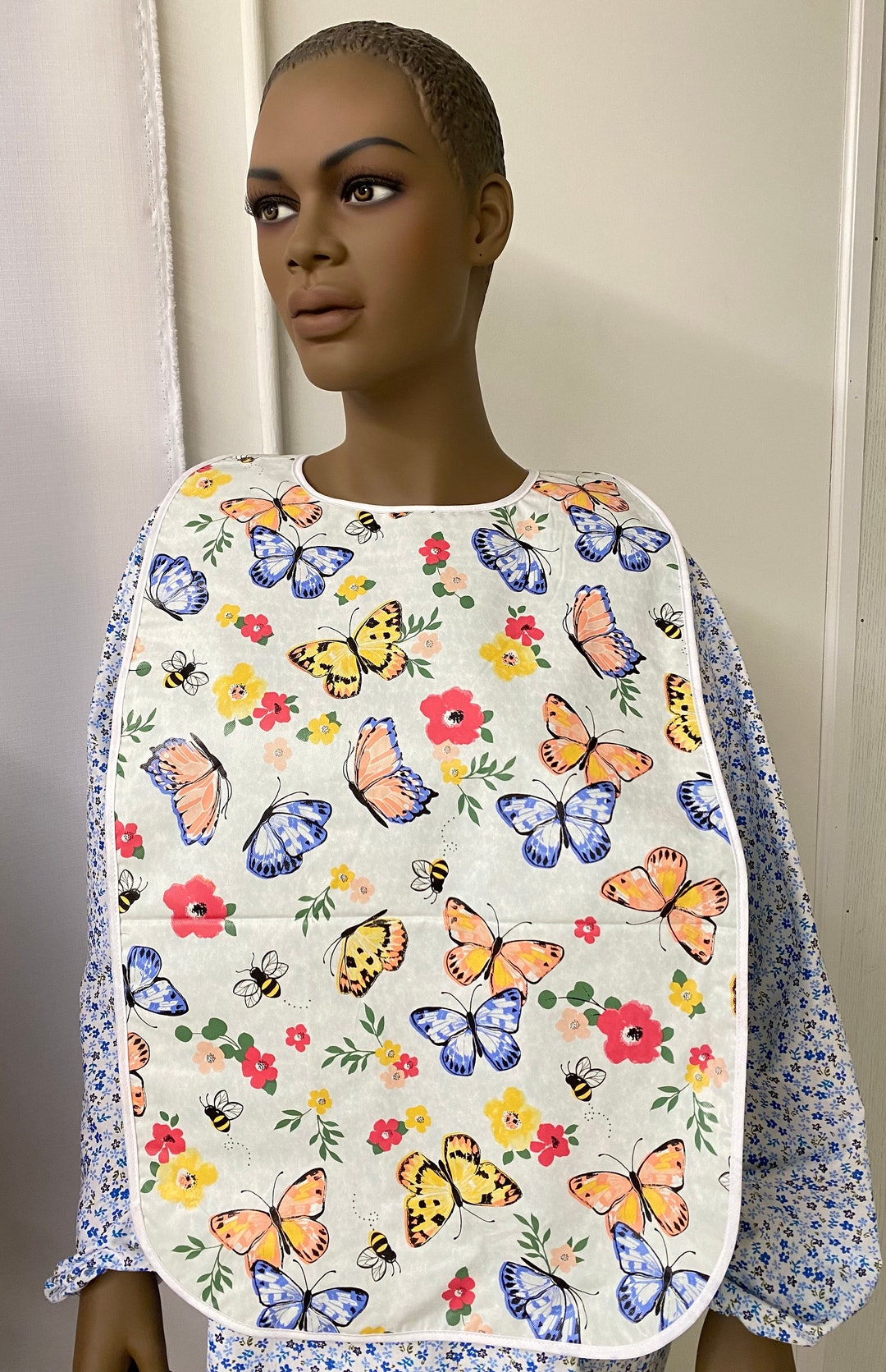 Adult Bibs With or Without Food Catch Butterfly - Etsy