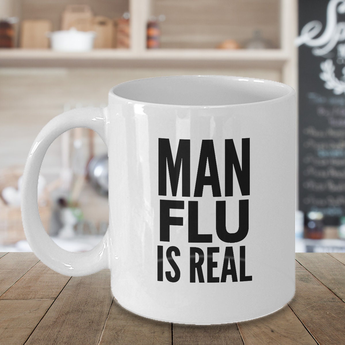 Man Flu Mug Man Flu is Real 11oz Ceramic Mug Gift for - Etsy UK