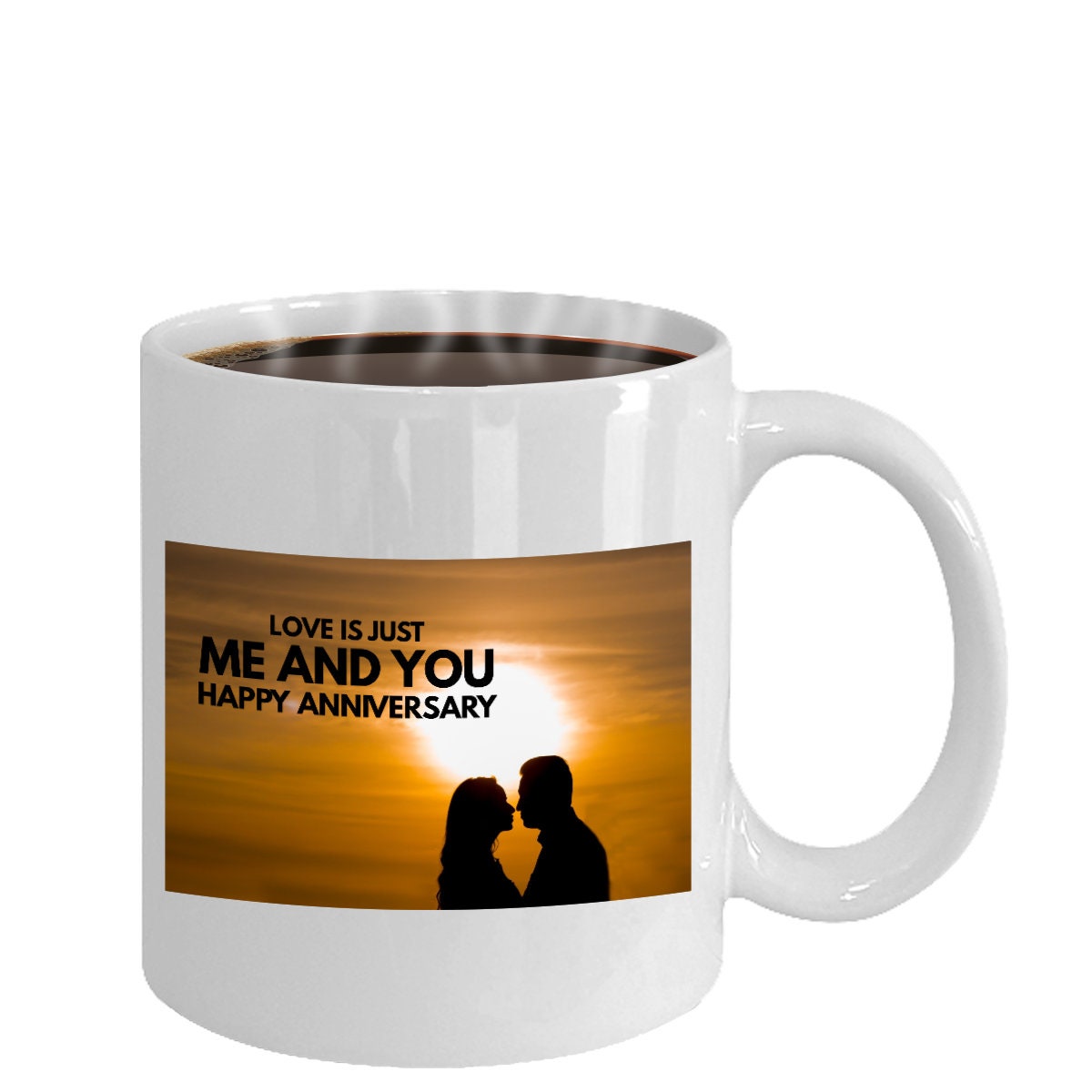 Happy Anniversary Coffee Mug, Gift Spouse for Him Her Husband Wife ...