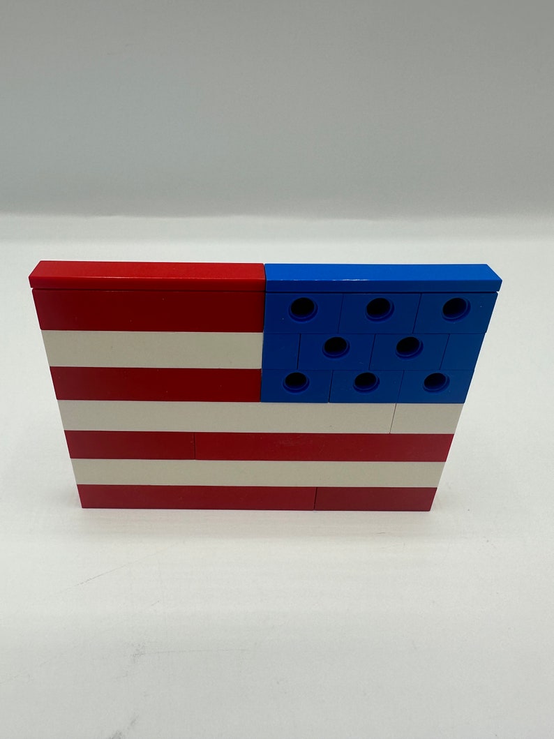 Lego American Flag, Made Out of 100% Lego Bricks - Etsy
