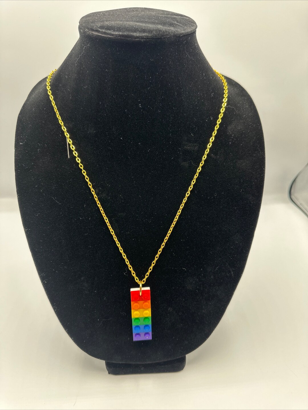Lego Pride Month Necklace, Gold Medal Made Out of 100% Lego Bricks - Etsy