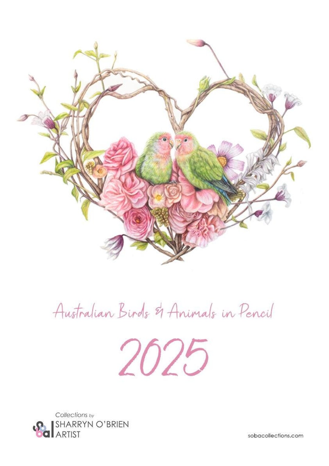 Australian Birds & Animals in Pencil Calendar 2025 - Wall Calendar A3 ...