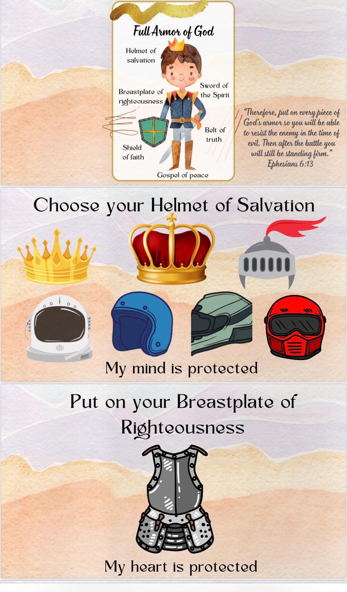 Armor of God Poster & Presentation - Etsy
