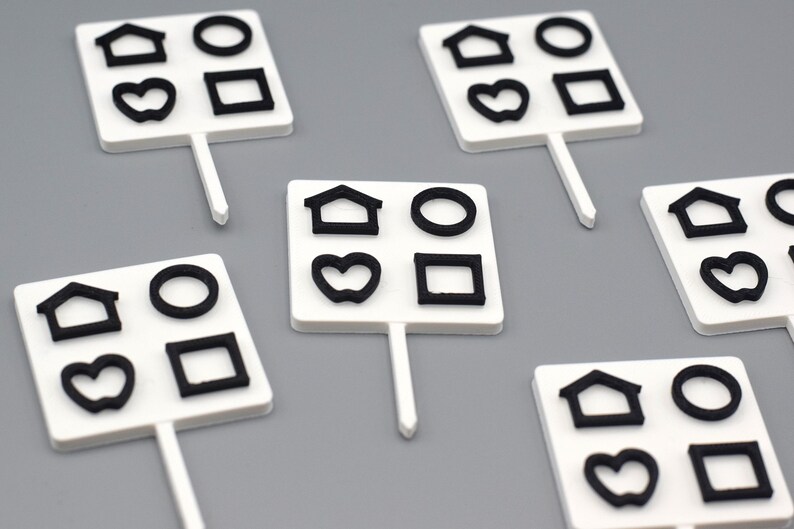 LEA Chart Cupcake Toppers Optometry Gift Optometrist Eye Doctor Cupcake ...